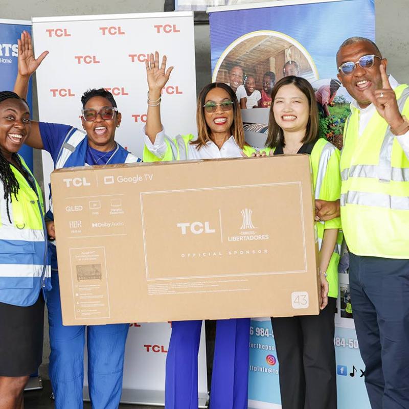 Corporate Hands | Courts and TCL donate smart tvs to support hurricane ...